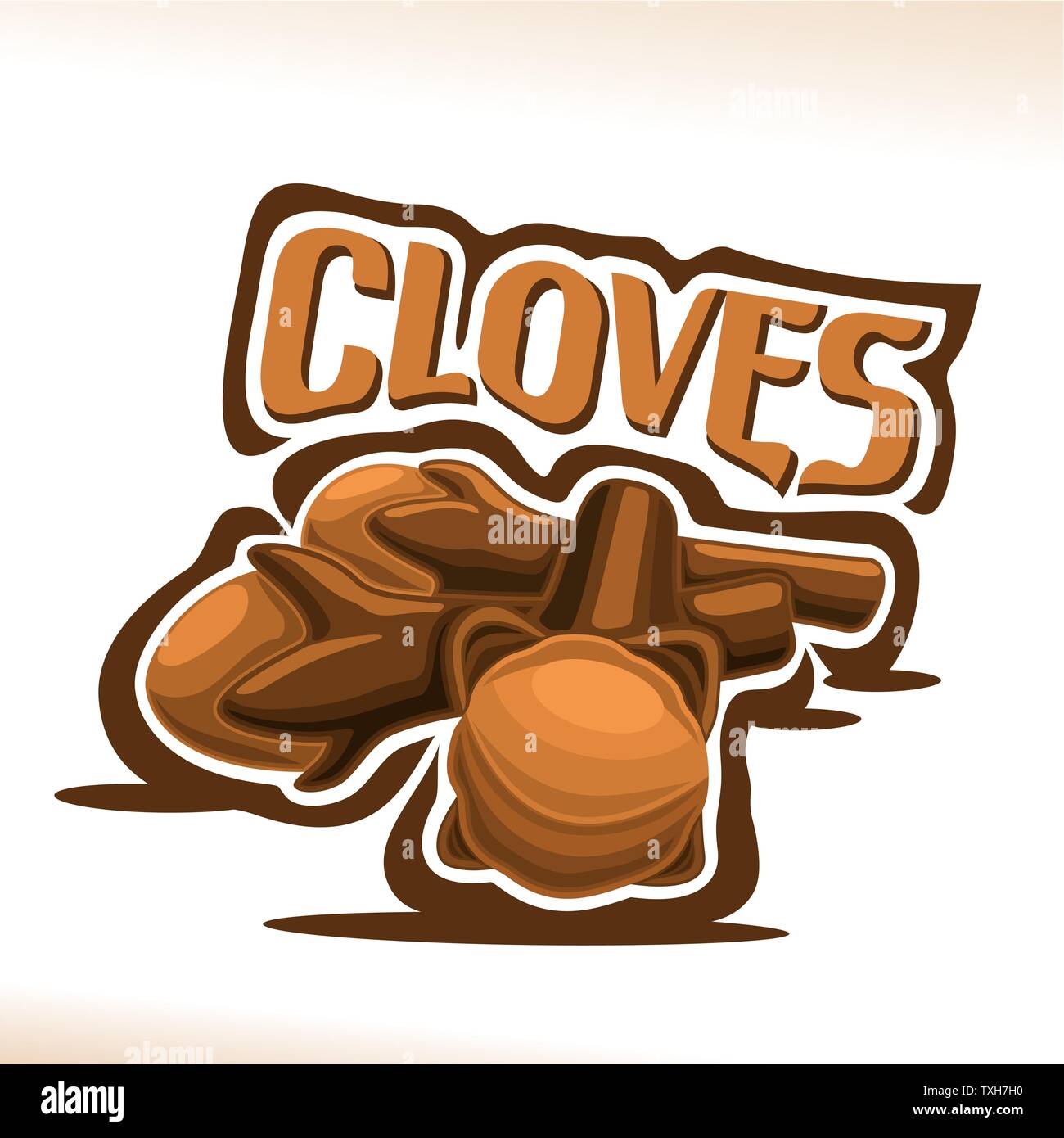 Vector logo for Cloves spice Stock Vector Image & Art - Alamy