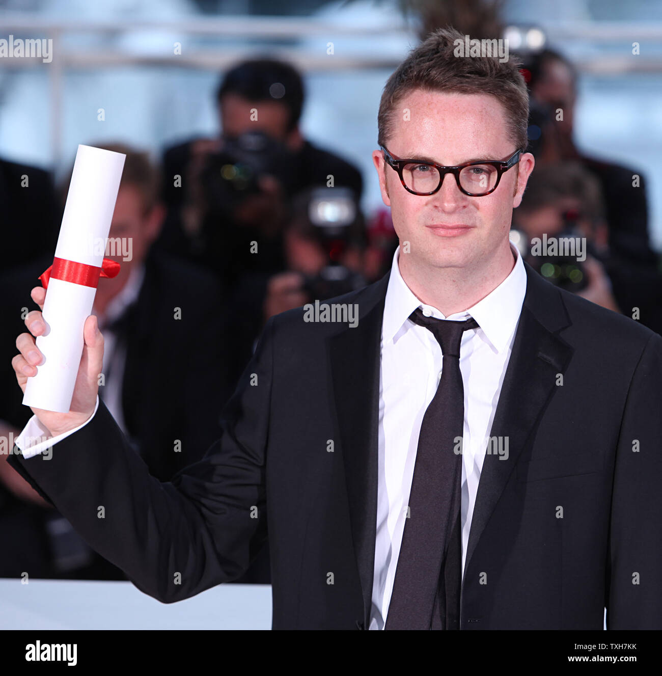 Nicolas Winding Refn arrives at the award photocall after receiving the ...