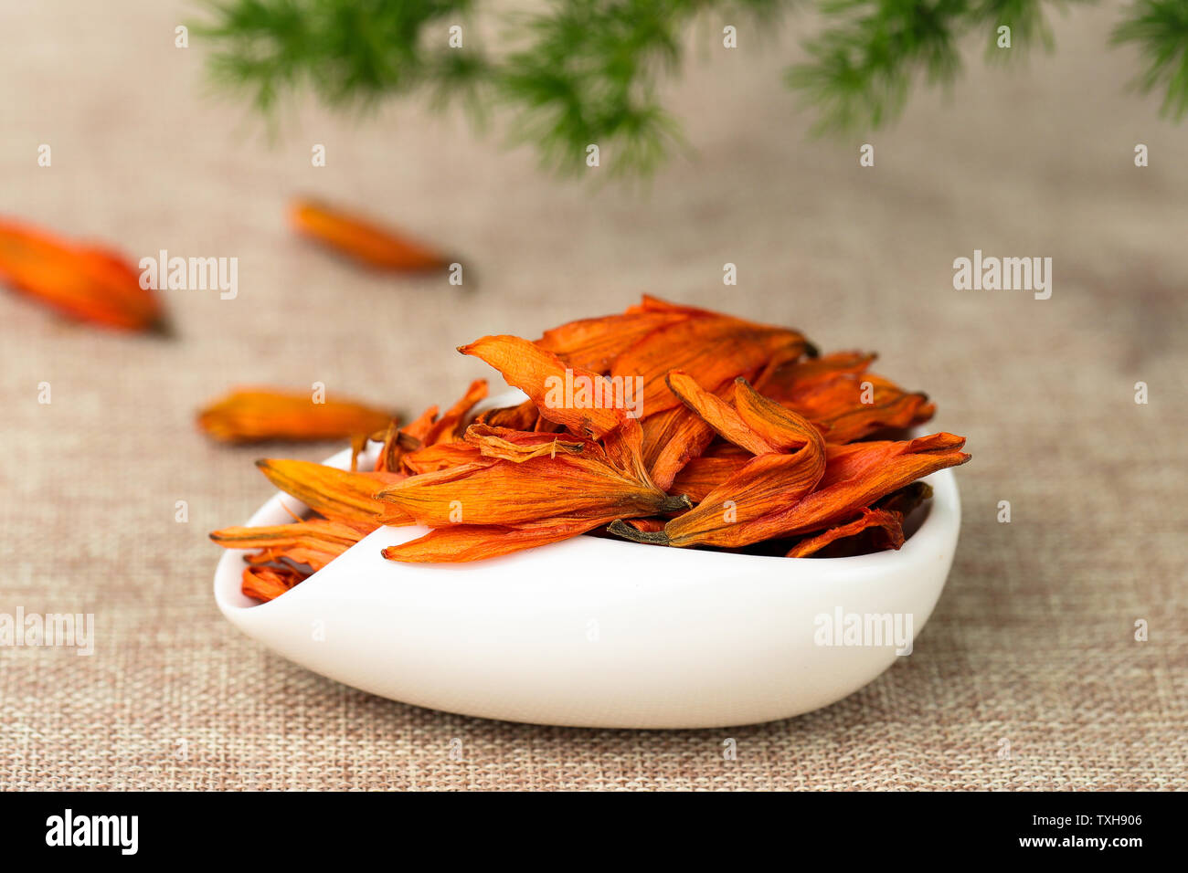 Lily flower tea Stock Photo - Alamy