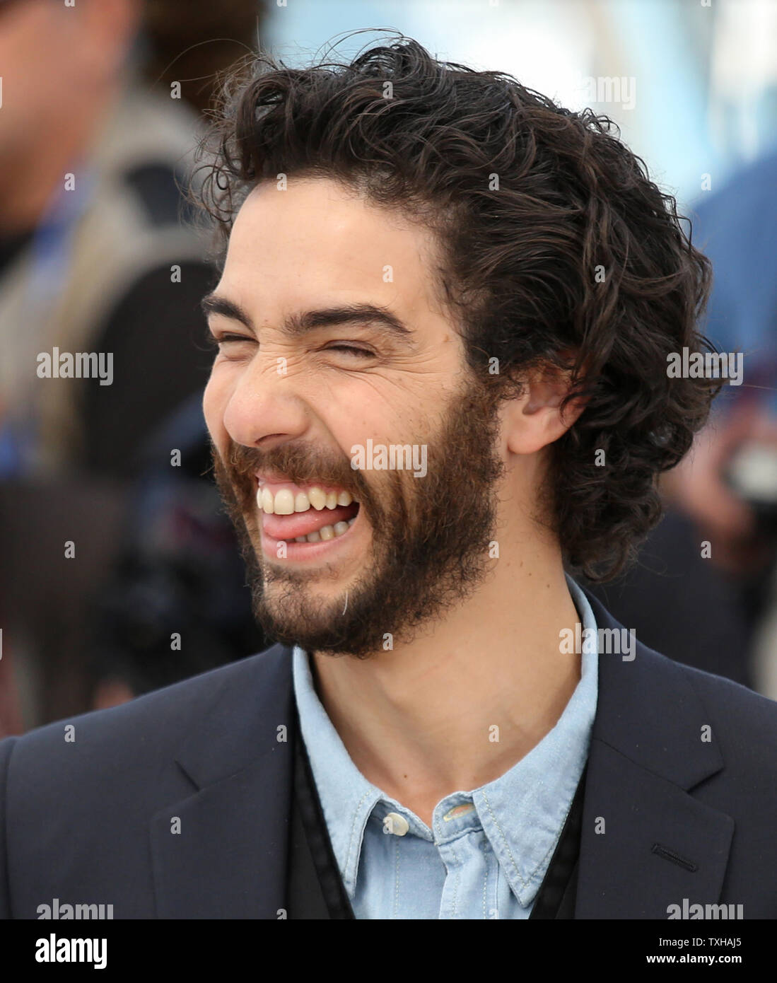 Tahar Rahim arrives at a photocall for the film "Le Passe (The Past ...