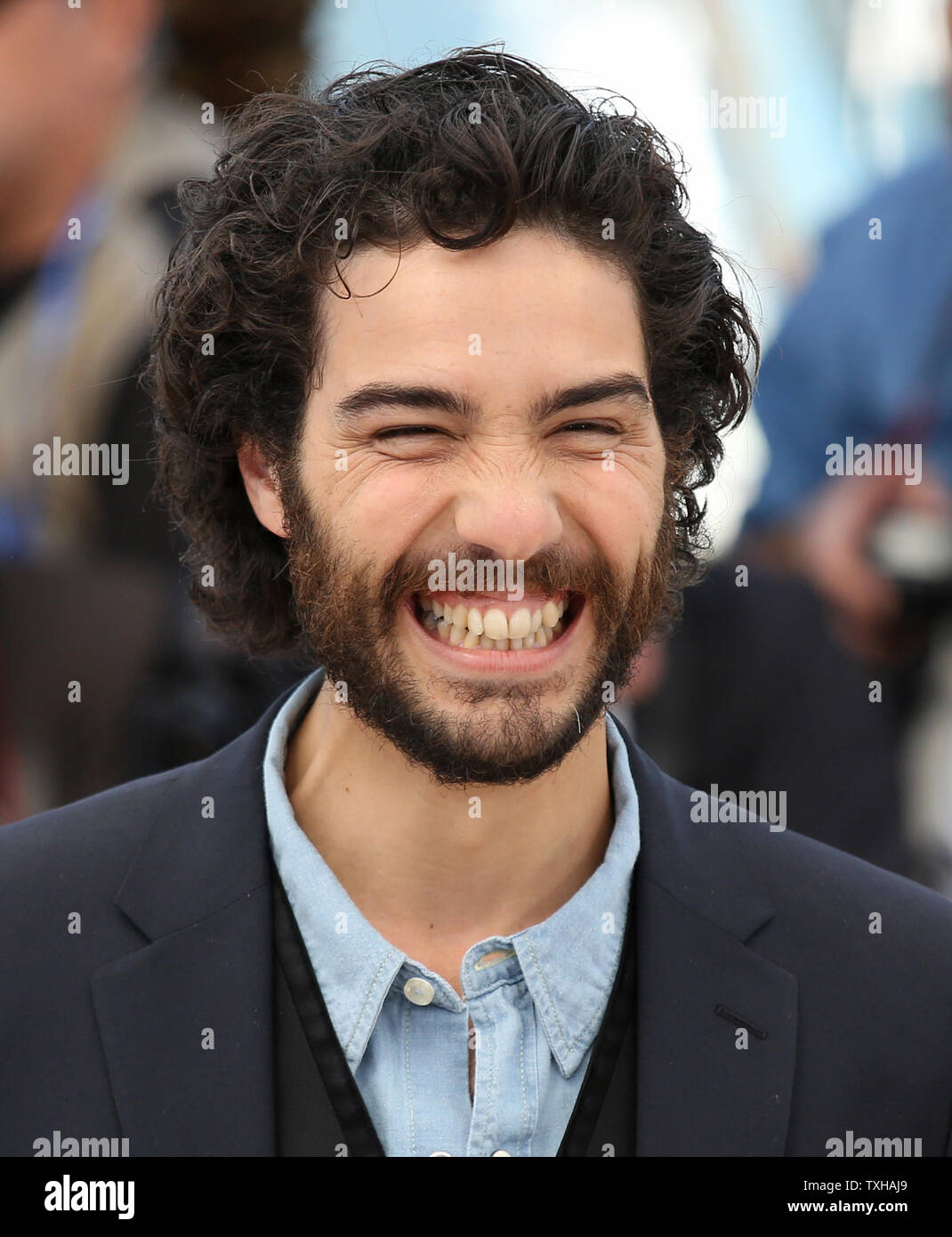 Tahar Rahim arrives at a photocall for the film "Le Passe (The Past ...