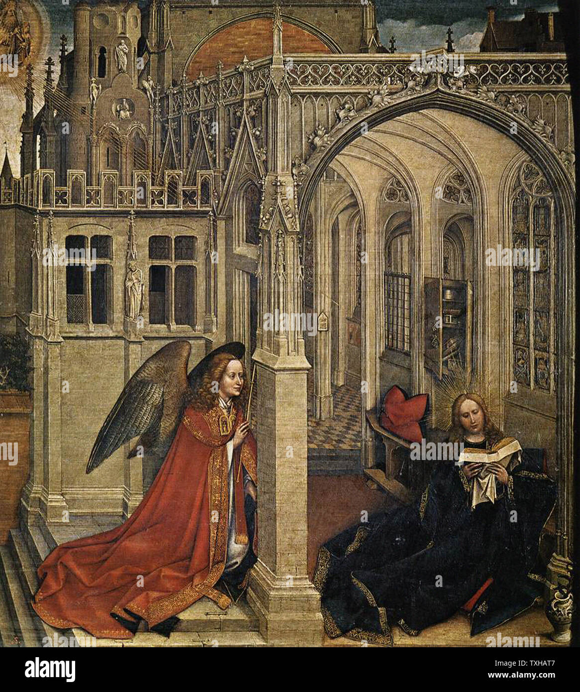 Campin annunciation hi-res stock photography and images - Alamy