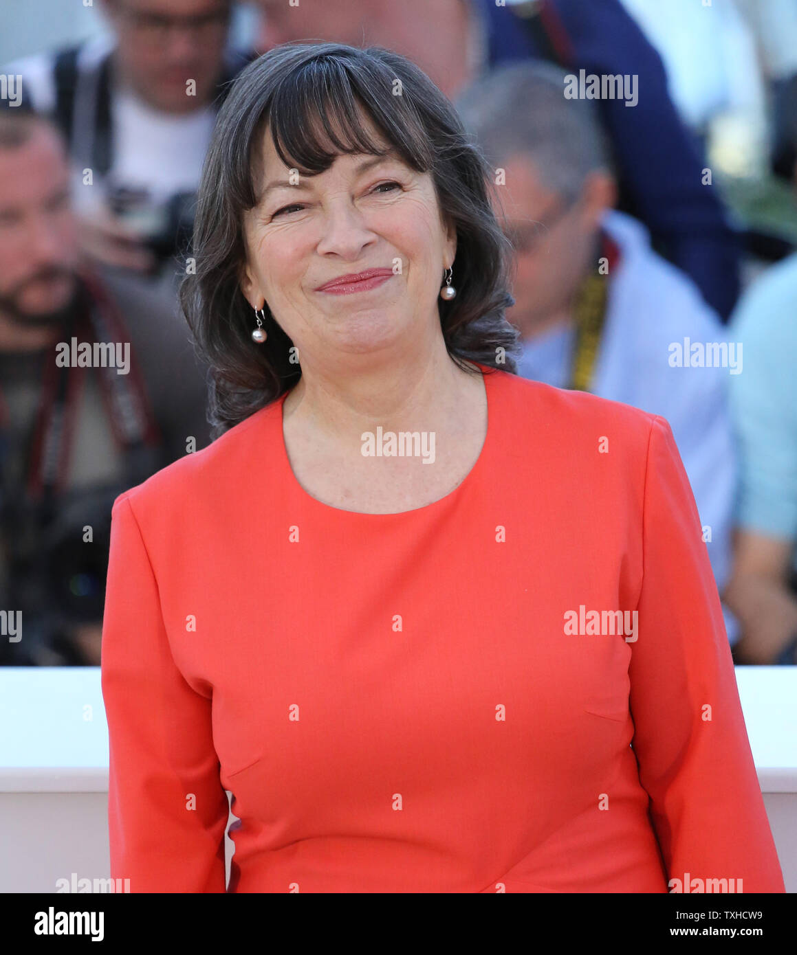 Marion Bailey arrives at a photo call for the film "Mr. Turner" during ...