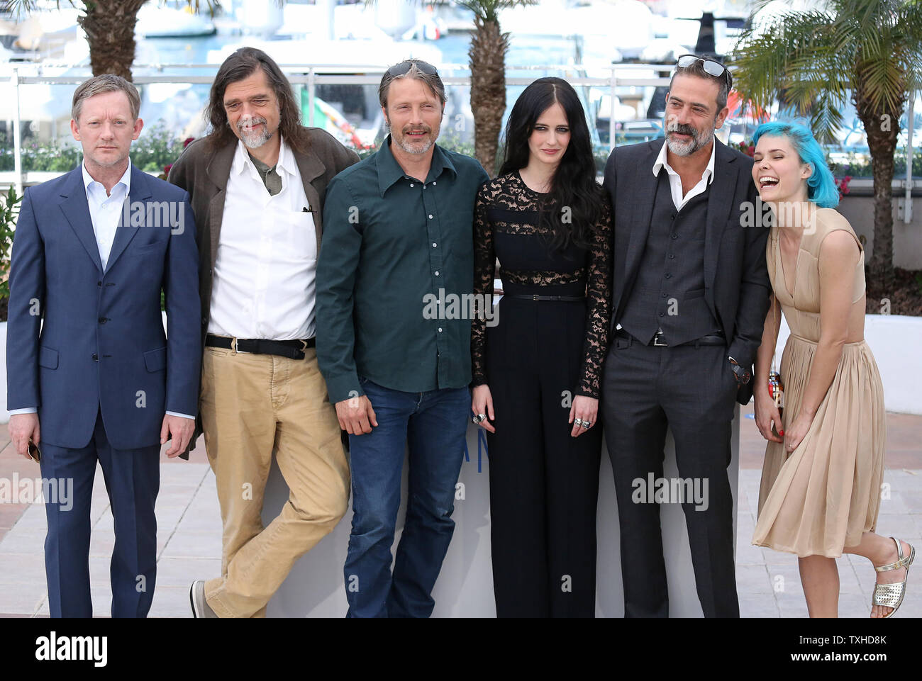 (From L to R) Douglas Henshall, Kristian Levring, Mads Mikkelsen, Eva ...