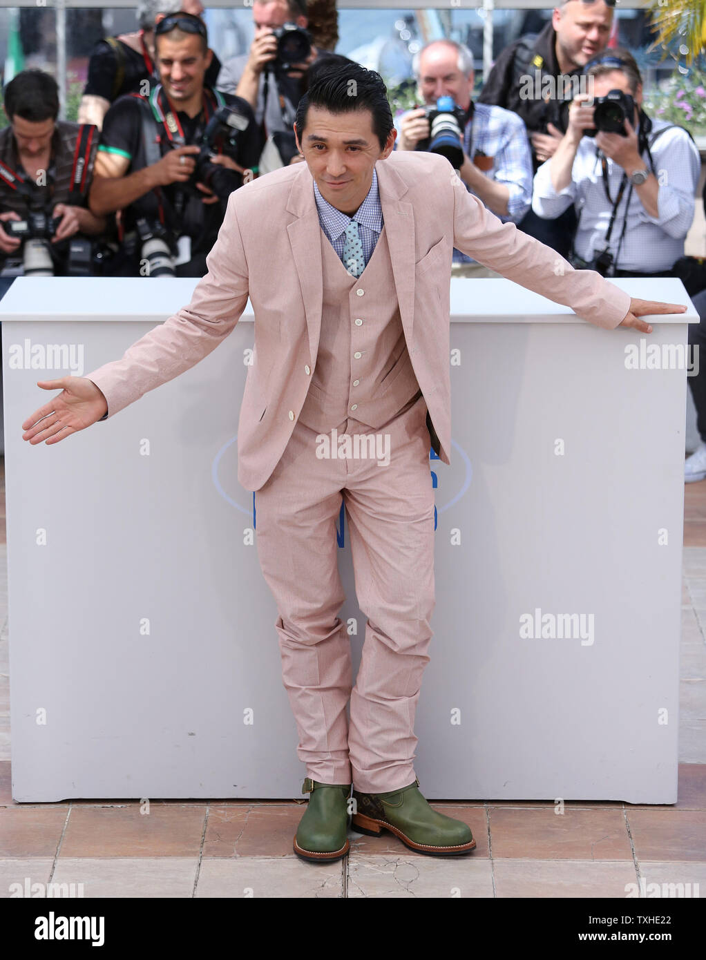 Jun Murakami arrives at a photo call for the film "Still the Water ...