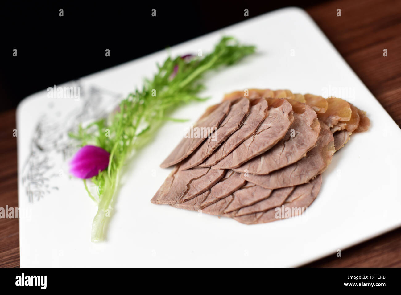 Spiced beef slices Stock Photo - Alamy