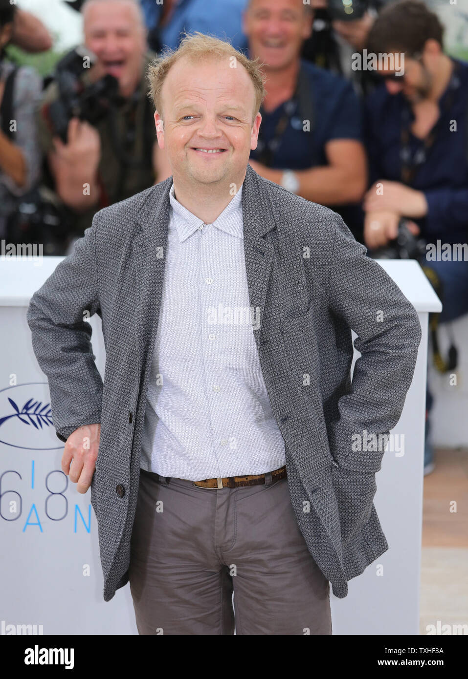 Toby Jones arrives at a photo call for the film "Tale of Tales" during ...