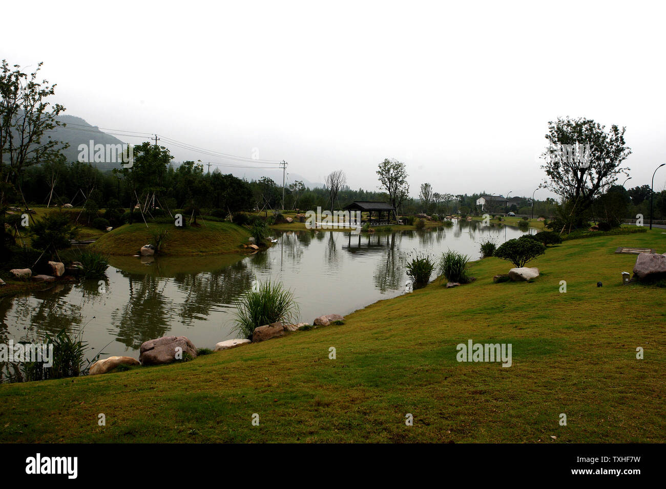 First Village of Zen Tea, Yuhang District, Hangzhou City Stock Photo ...