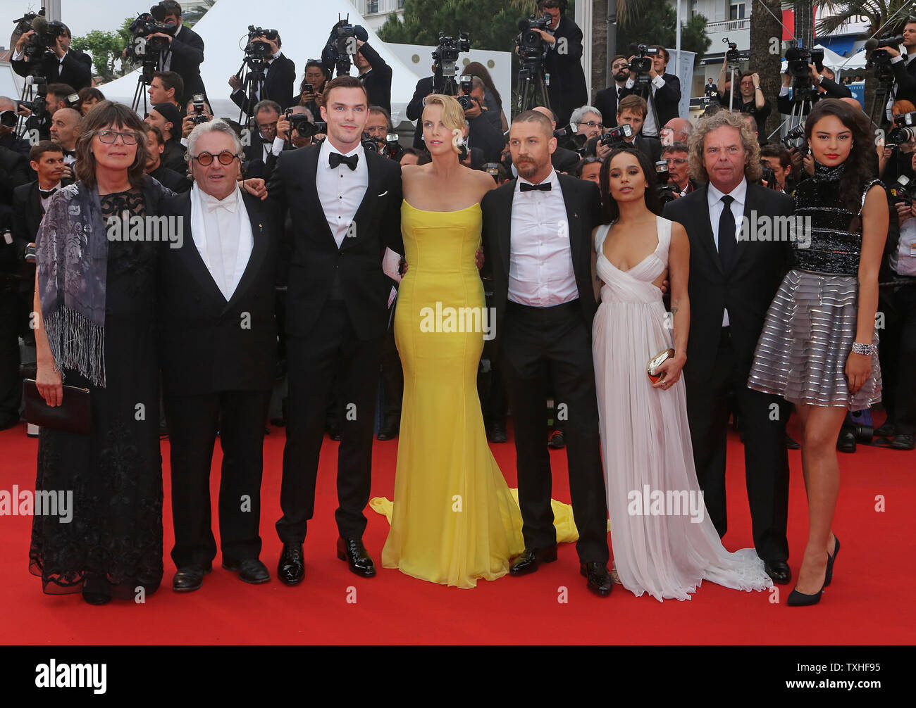 (From L to R) Sandy Gore, George Miller, Nicholas Hoult, Charlize ...