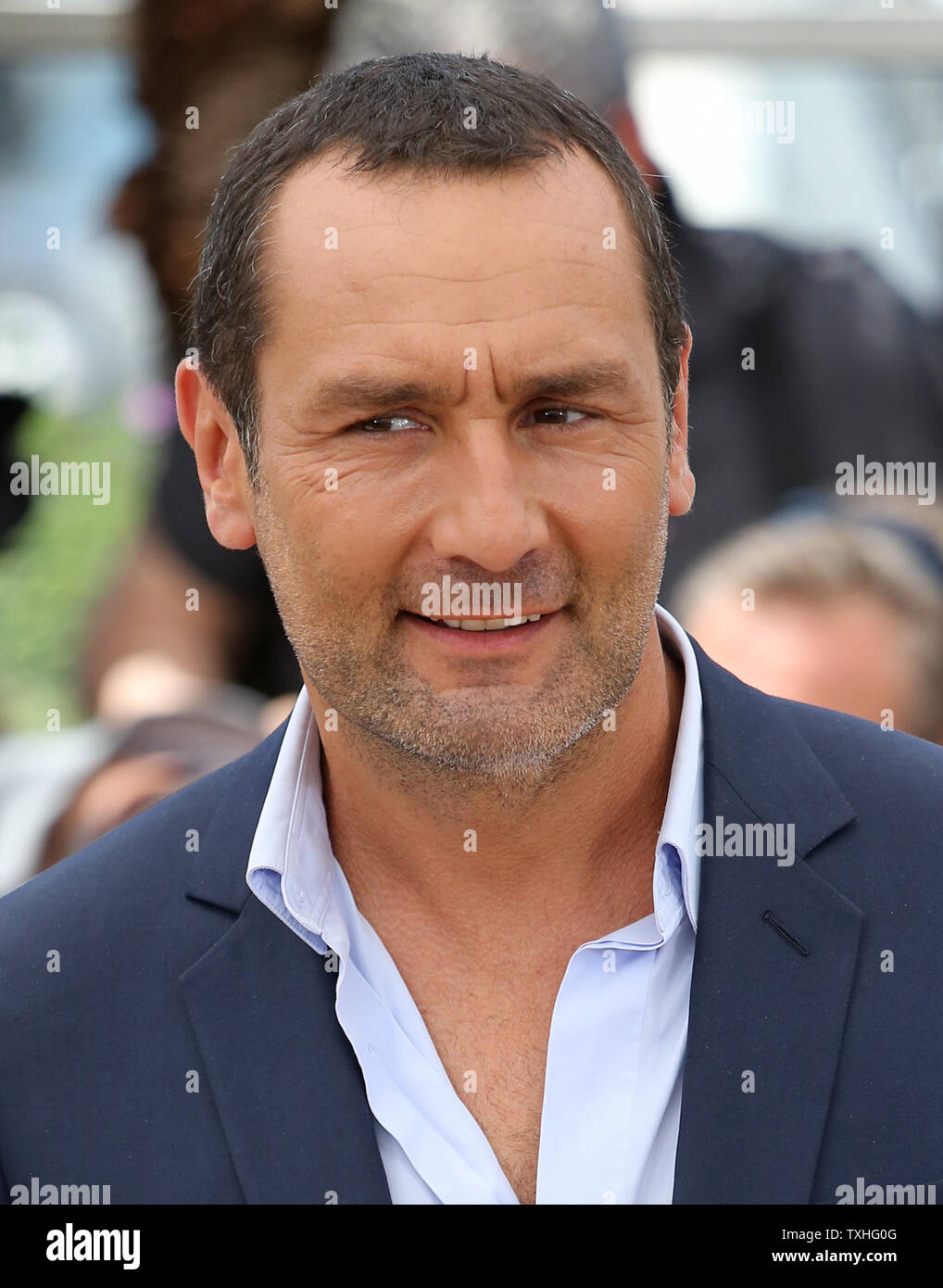 Gilles Lellouche arrives at a photocall for the film "Inside Out ...