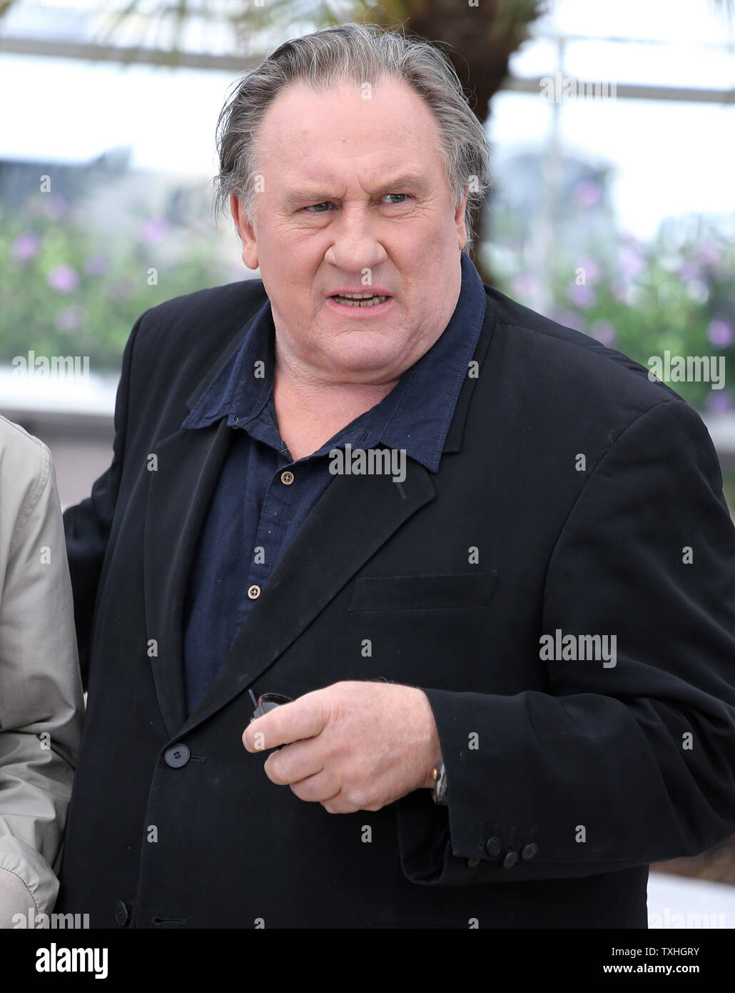 Gerard Depardieu arrives at a photocall for the film "Valley of Love ...