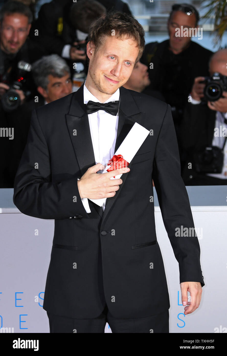 Laszlo Nemes arrives at the award photo call after receiving the "Grand ...