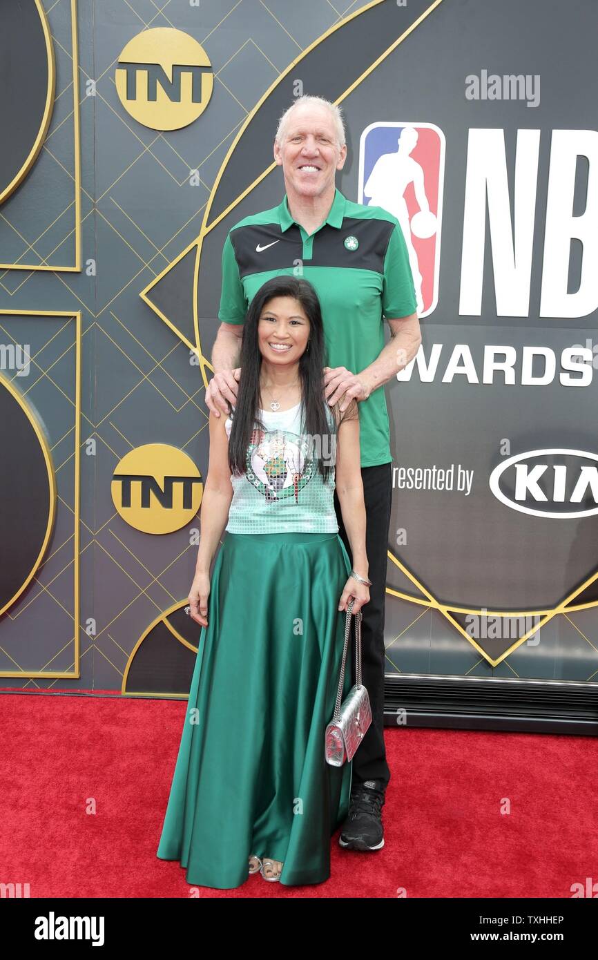 Santa Monica, CA. 24th June, 2019. Lori Matsuoka, Bill Walton at arrivals for 2019 NBA Awards ...