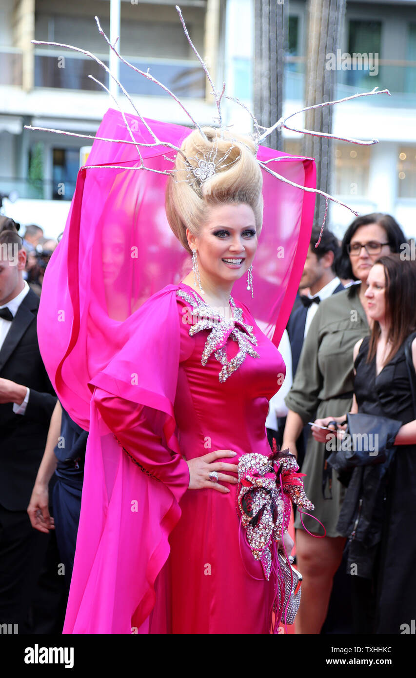 Elena Lenina arrives on the red carpet before the screening of the film ...