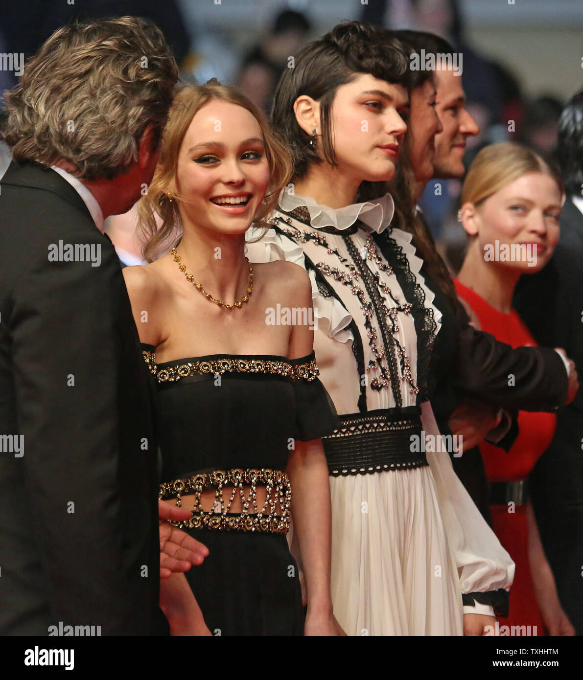 (From L to R) Louis-Do de Lencquesaing, Lily-Rose Depp, Soko, Stephanie ...