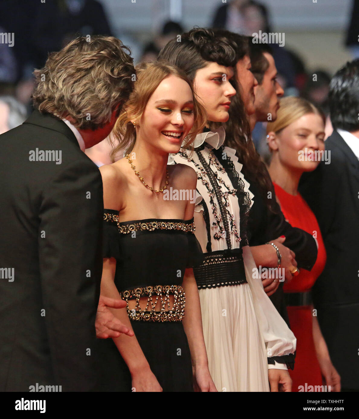 (From L to R) Louis-Do de Lencquesaing, Lily-Rose Depp, Soko, Stephanie ...