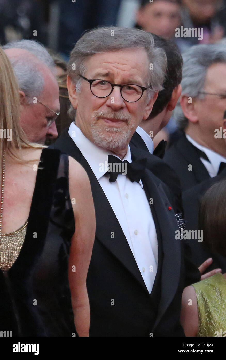 Steven Spielberg arrives on the red carpet before the screening of the ...