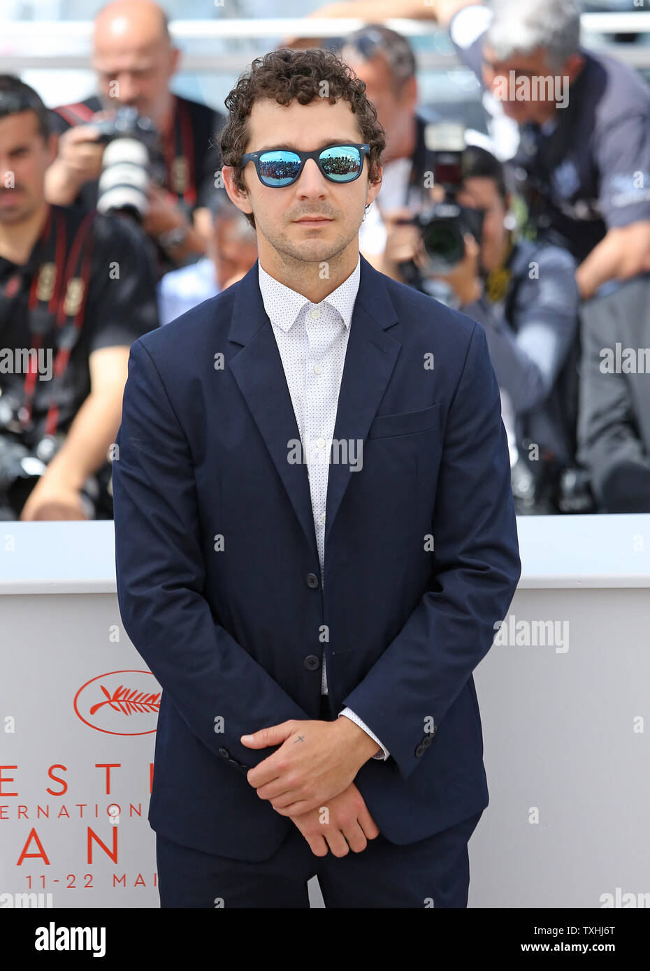 Shia LaBeouf arrives at a photocall for the film "American Honey ...