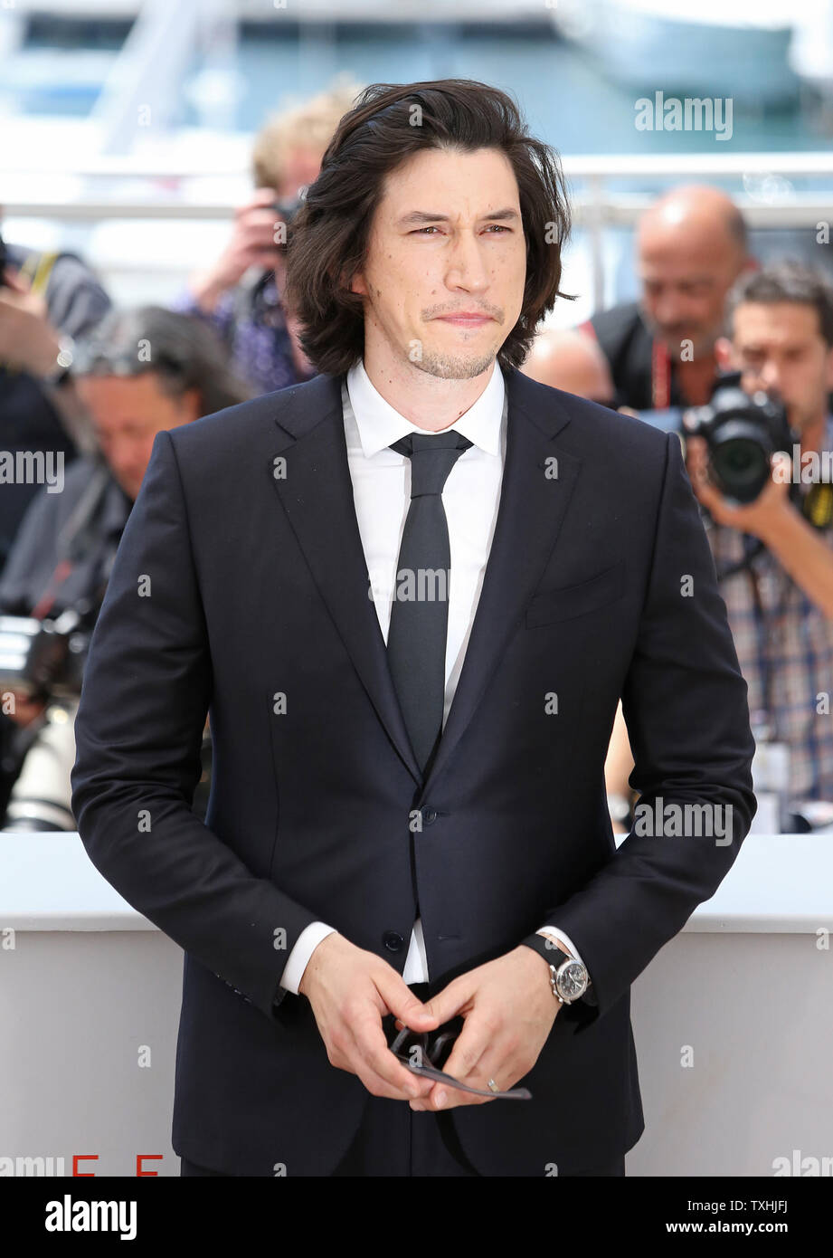 Adam Driver arrives at a photocall for the film "Paterson" during the ...