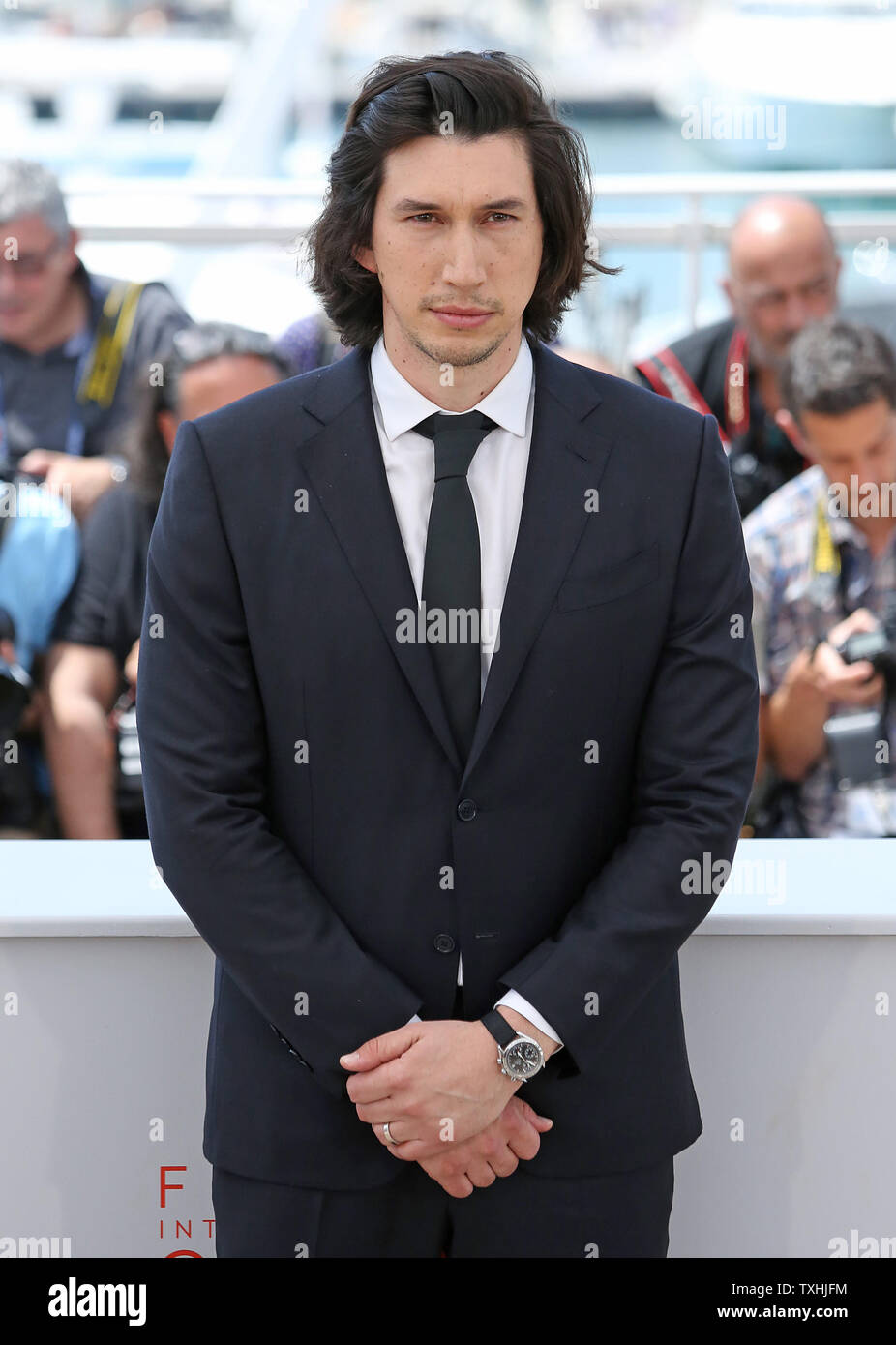 Adam Driver arrives at a photocall for the film "Paterson" during the ...