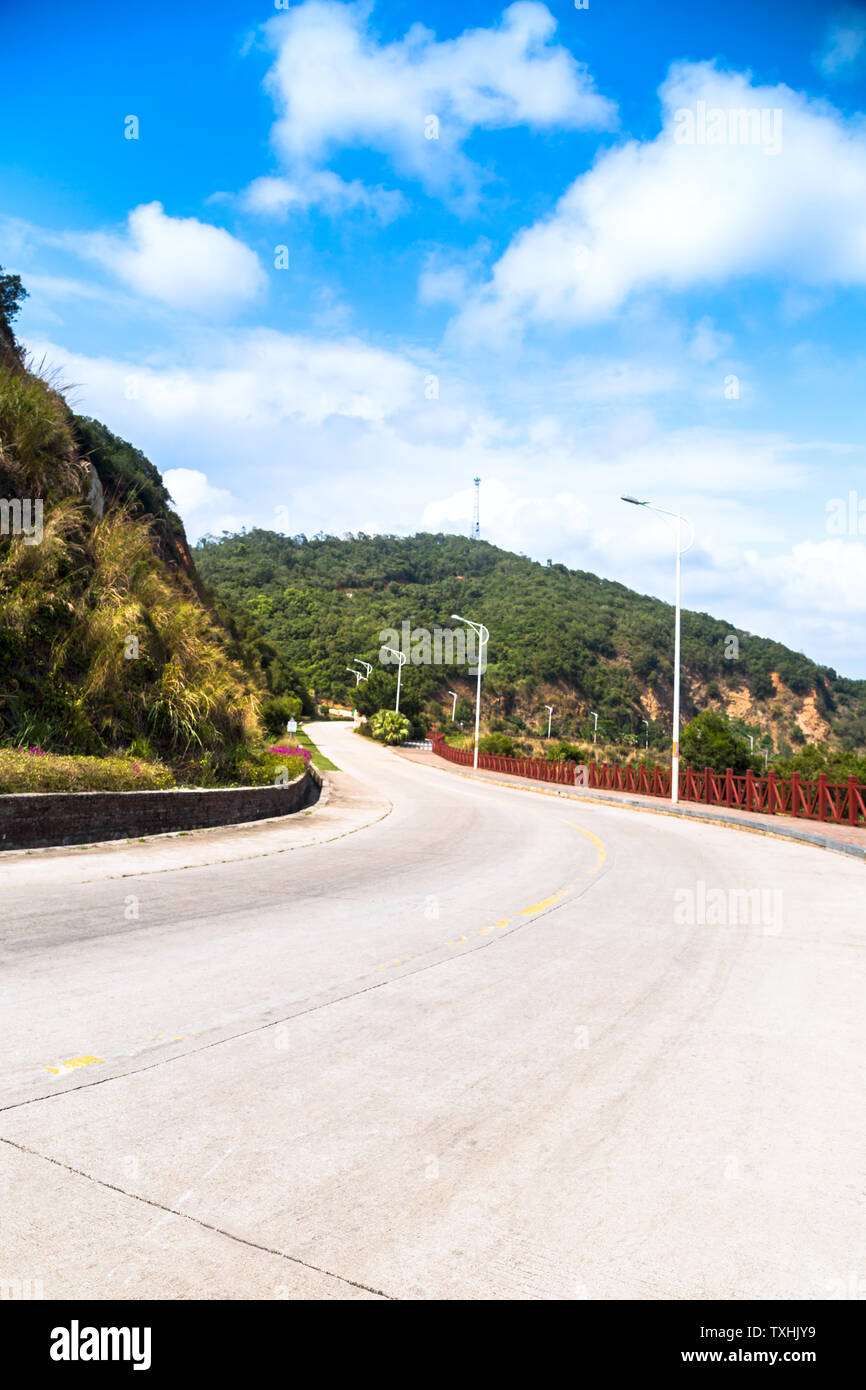 Seaside Circular Road Stock Photo - Alamy