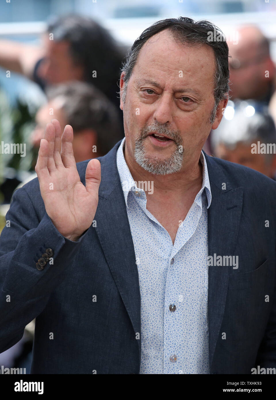 Jean Reno arrives at a photocall for the film "The Last Face" during ...