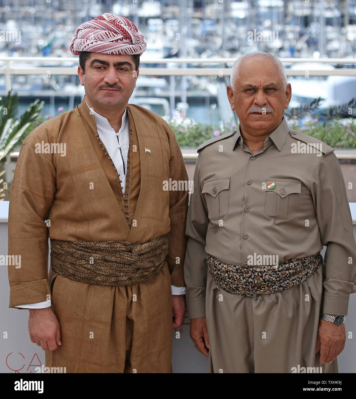 Major General Serwan Sabir Barzani (L) and Lieutenant General Mustafa ...