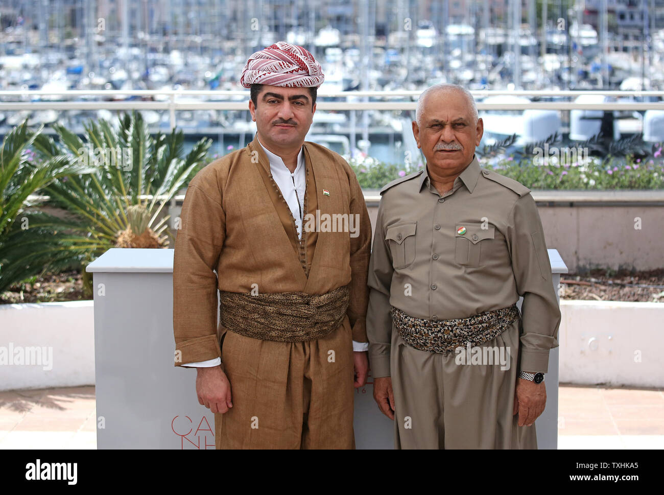 Major General Serwan Sabir Barzani (L) and Lieutenant General Mustafa ...