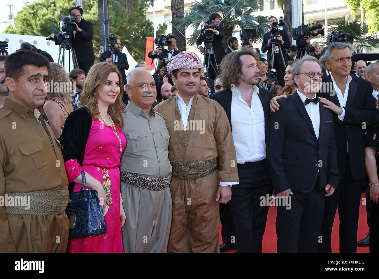 The team from Peshmerga, including Kurdish Major General Serwan Sabir ...