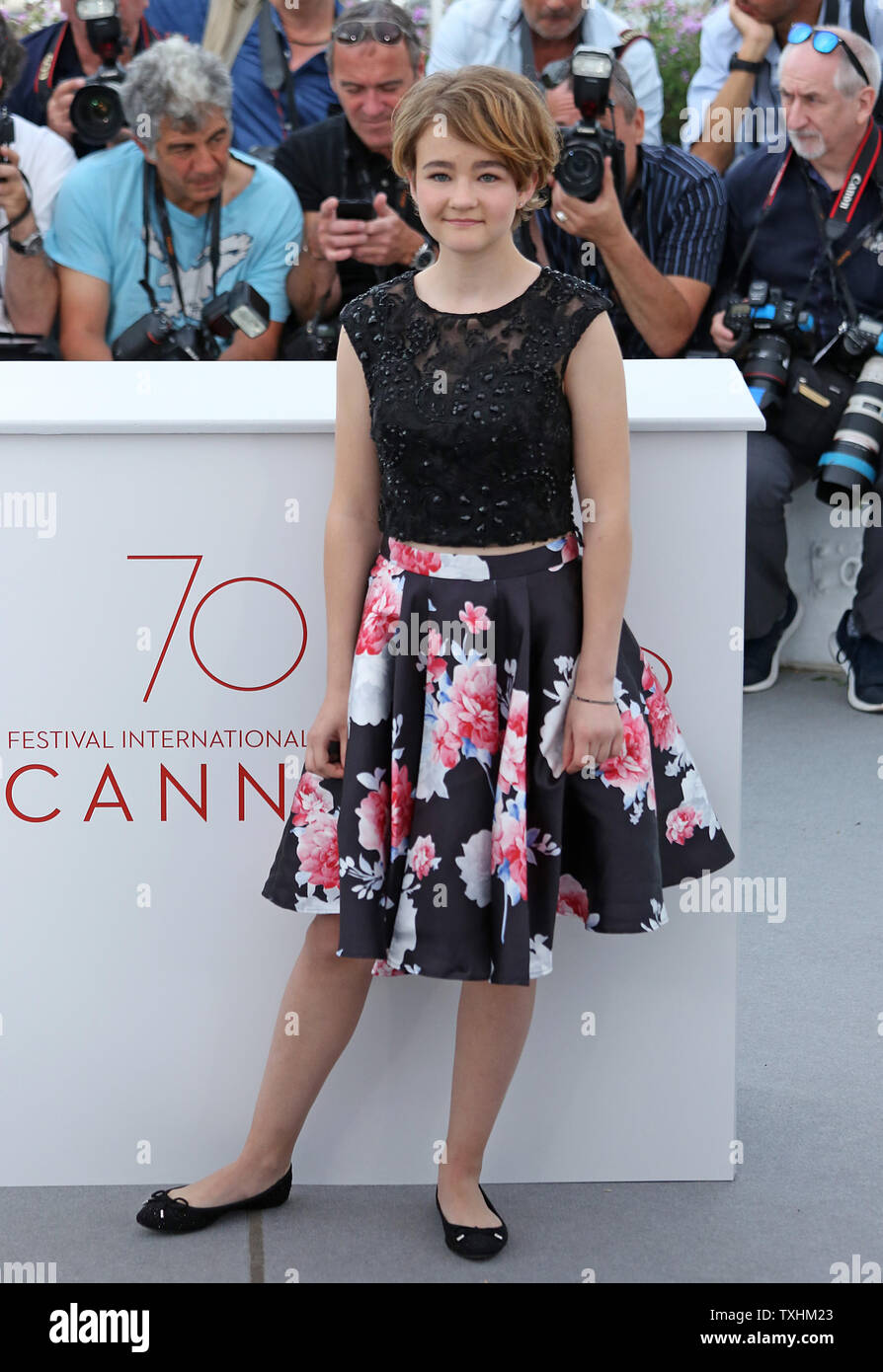 Millicent Simmonds arrives at a photocall for the film "Wonderstruck ...