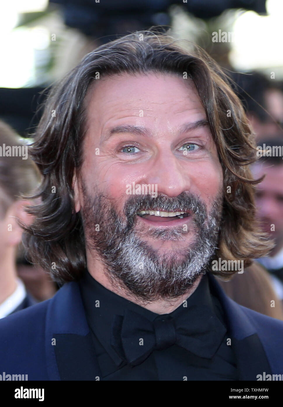 Frederic Beigbeder arrives on the red carpet before the screening of ...