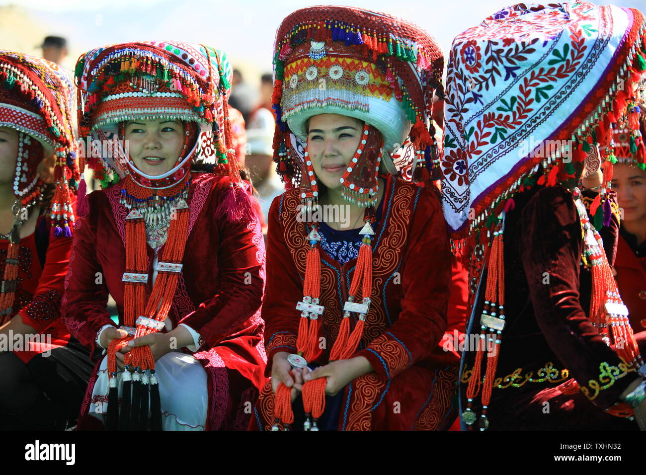 Ethnic plateau portraits hi-res stock photography and images - Alamy