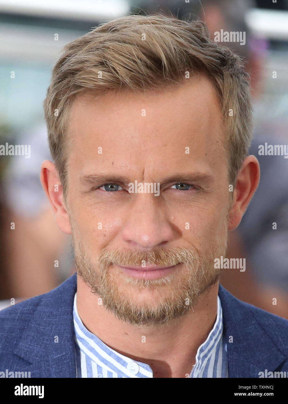 Jeremie Renier arrives at a photocall for the film "L'amant double ...