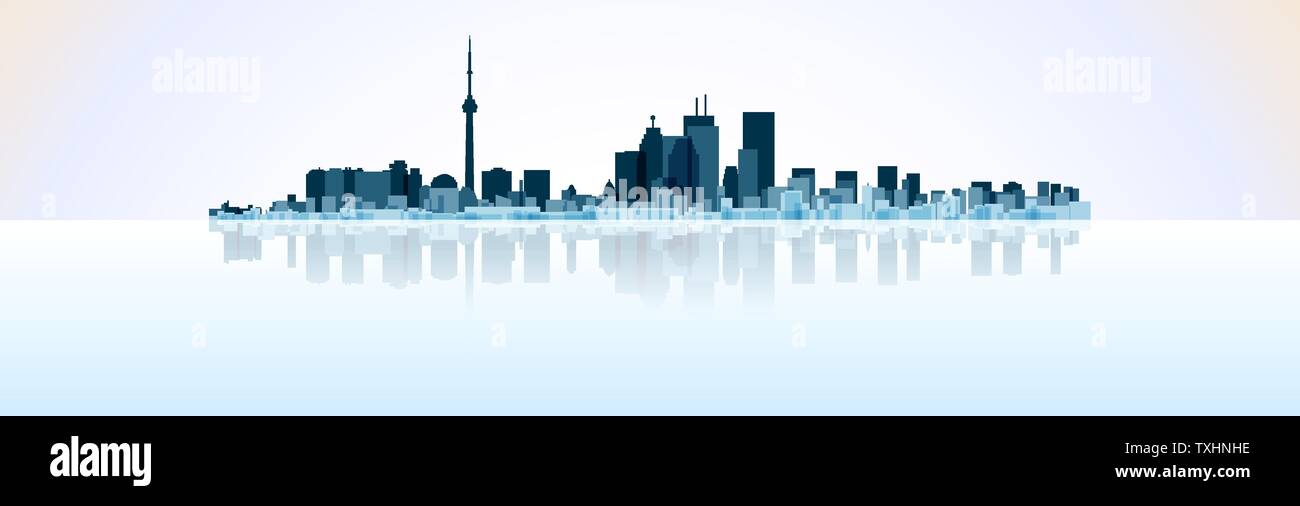 Colorful City Toronto panorama, vector Stock Vector Image & Art - Alamy