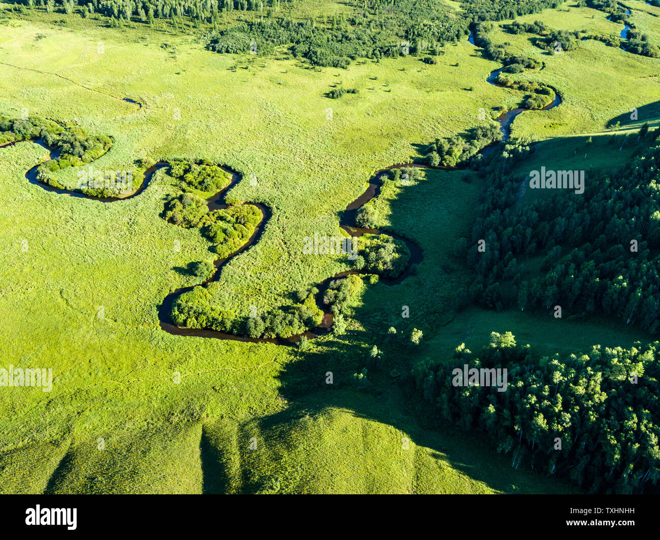 Hulunbuir Haur River, Inner Mongolia Stock Photo - Alamy