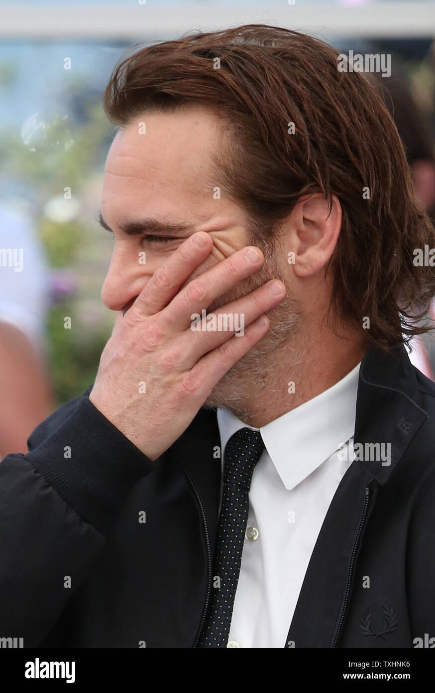 Joaquin Phoenix arrives at a photocall for the film "You Were Never ...