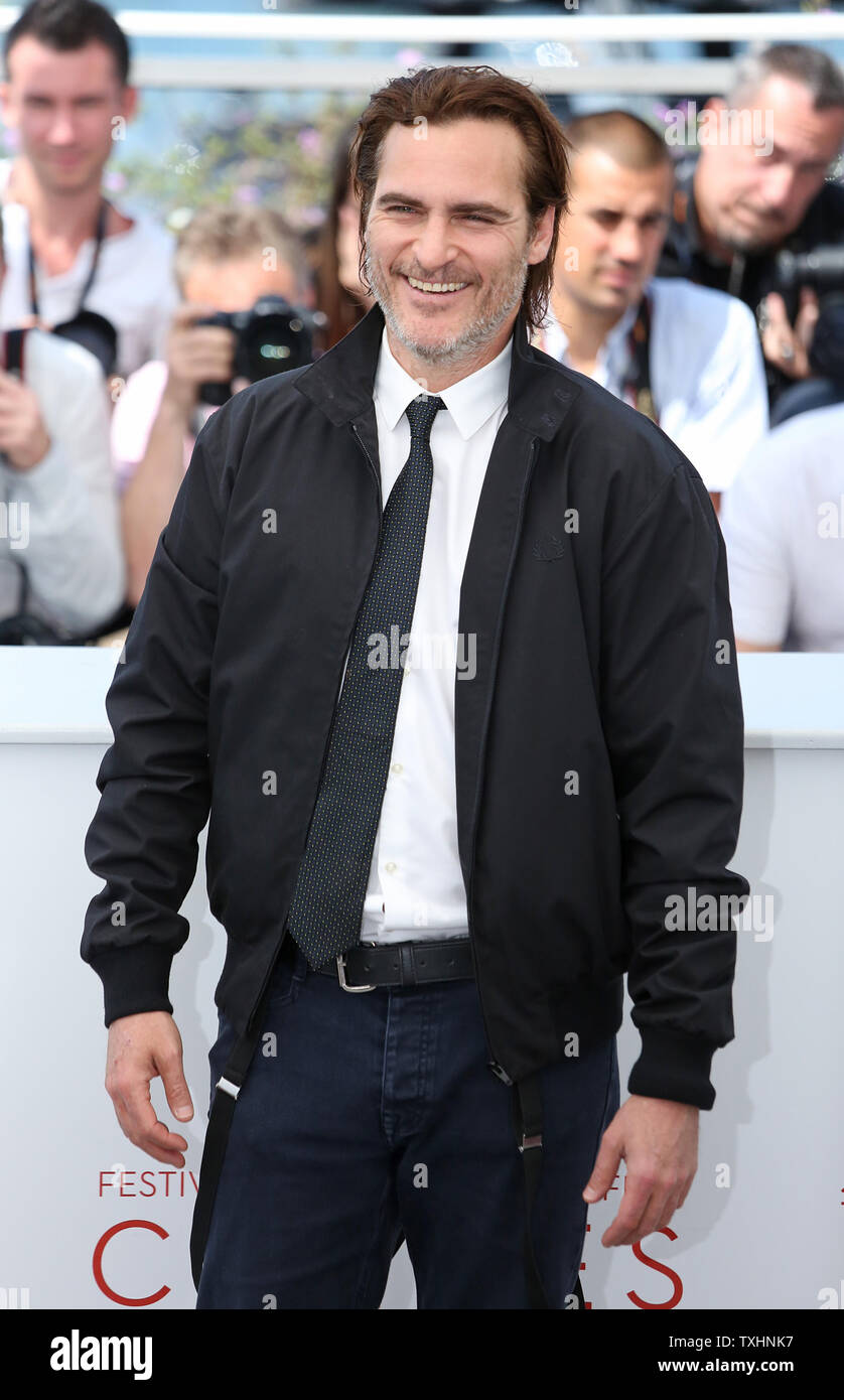 Joaquin Phoenix arrives at a photocall for the film "You Were Never ...
