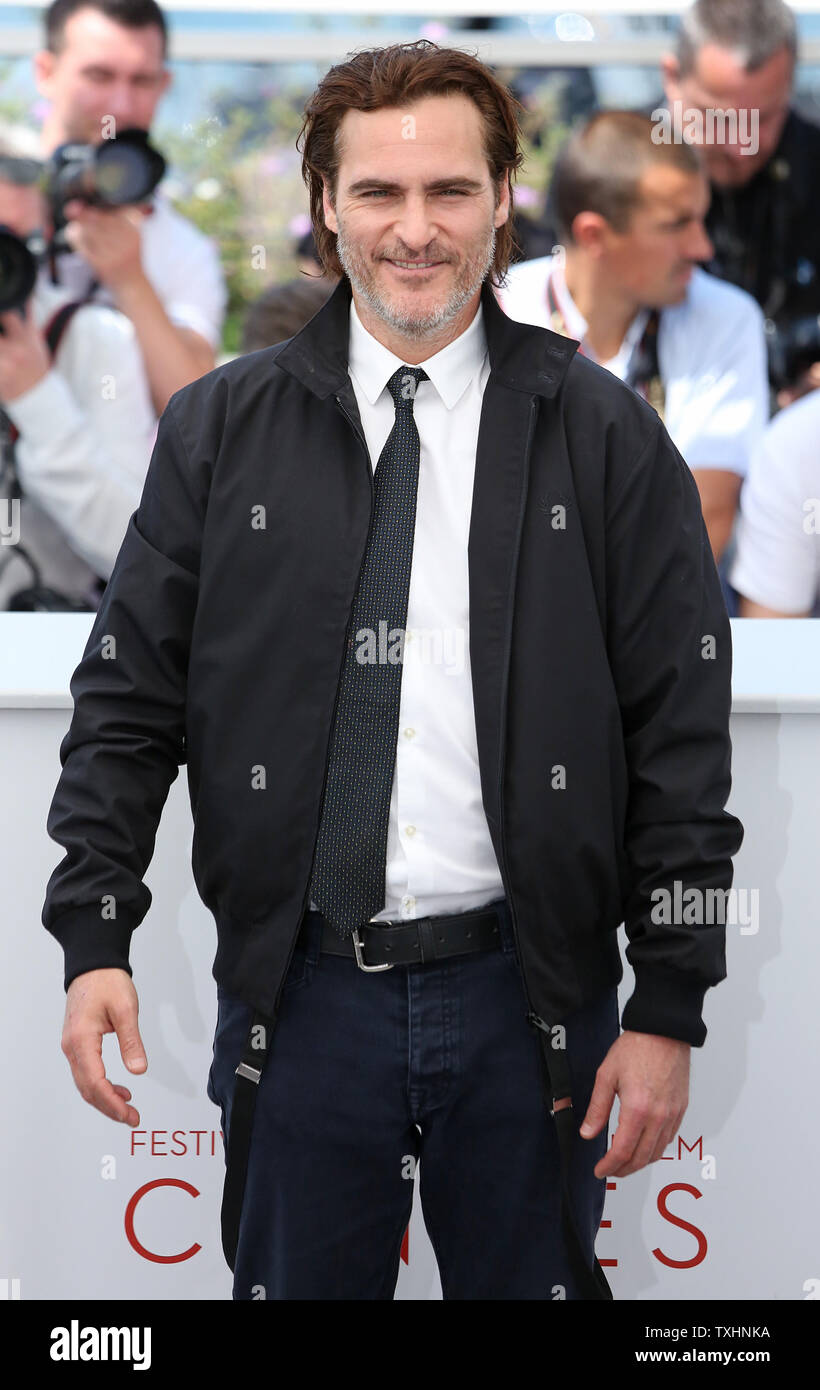 Joaquin Phoenix arrives at a photocall for the film "You Were Never ...