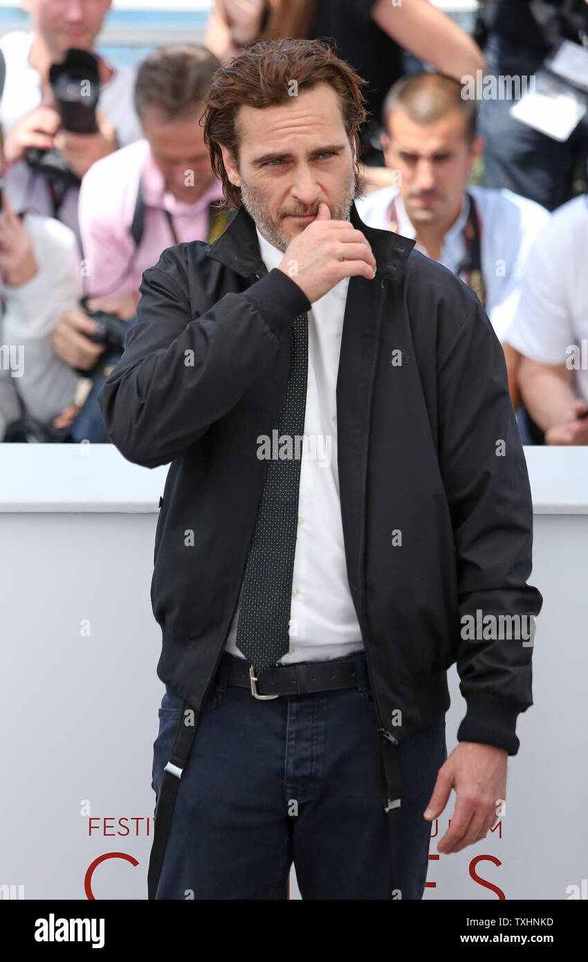 Joaquin Phoenix arrives at a photocall for the film "You Were Never ...