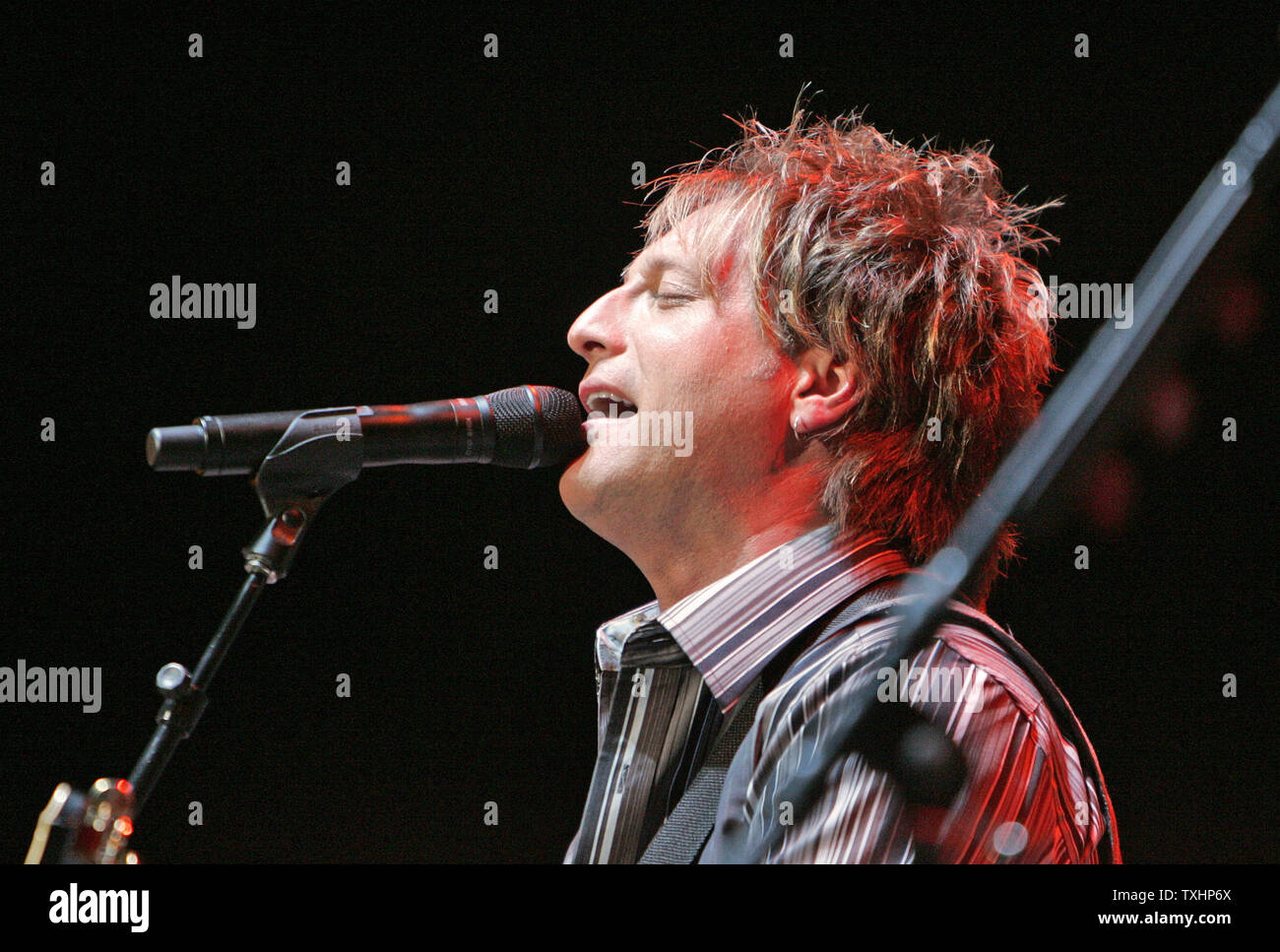 Tim Rushlow of Rushlow Harris performs in concert at Coors Amphitheatre ...