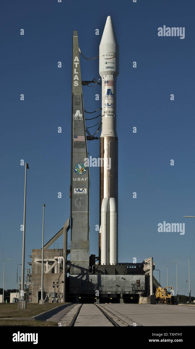 The United Launch Alliance Atlas V rocket sits at Space Launch Complex ...