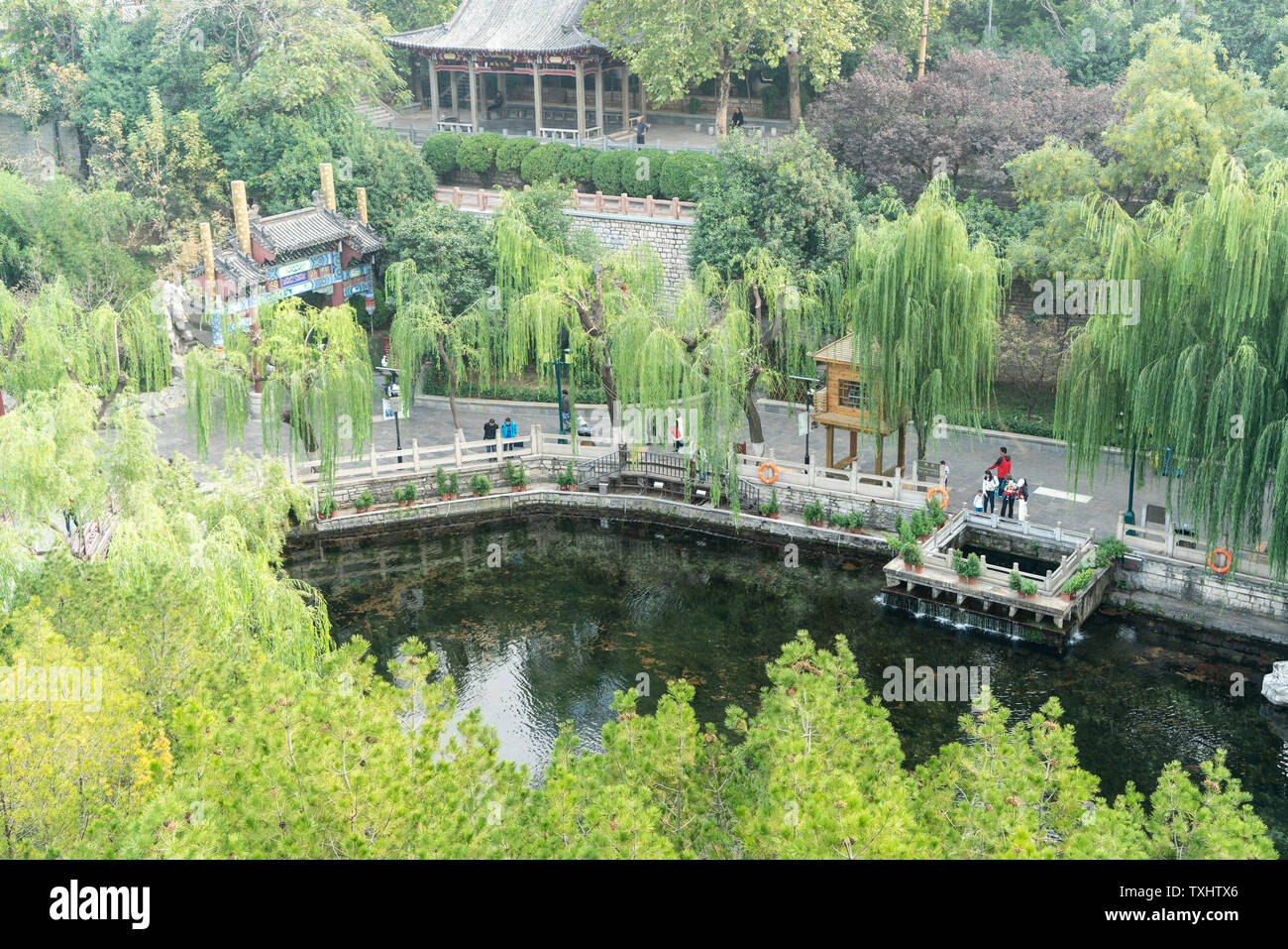 Black Tiger Spring Moat Park, Jinan, Shandong Province Stock Photo - Alamy