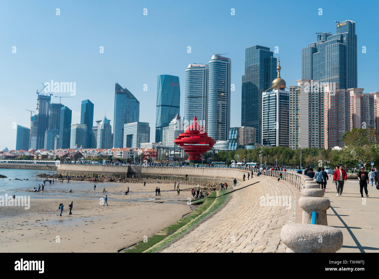 Scenery of May 4th Square in Qingdao, Shandong Stock Photo - Alamy