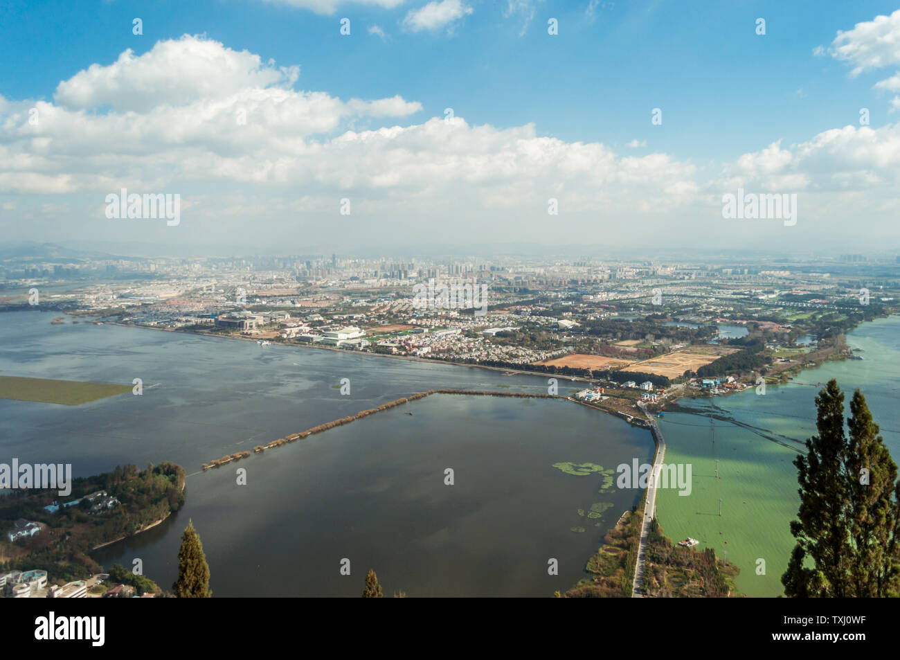 A bird's-eye view of the West Mountain in Kunming Stock Photo - Alamy