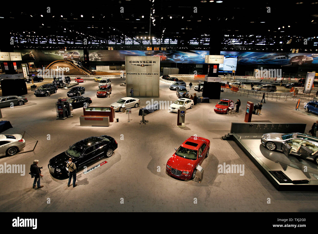 Cars are displayed at the 2007 Chicago Auto Show on February 8, 2007 in ...