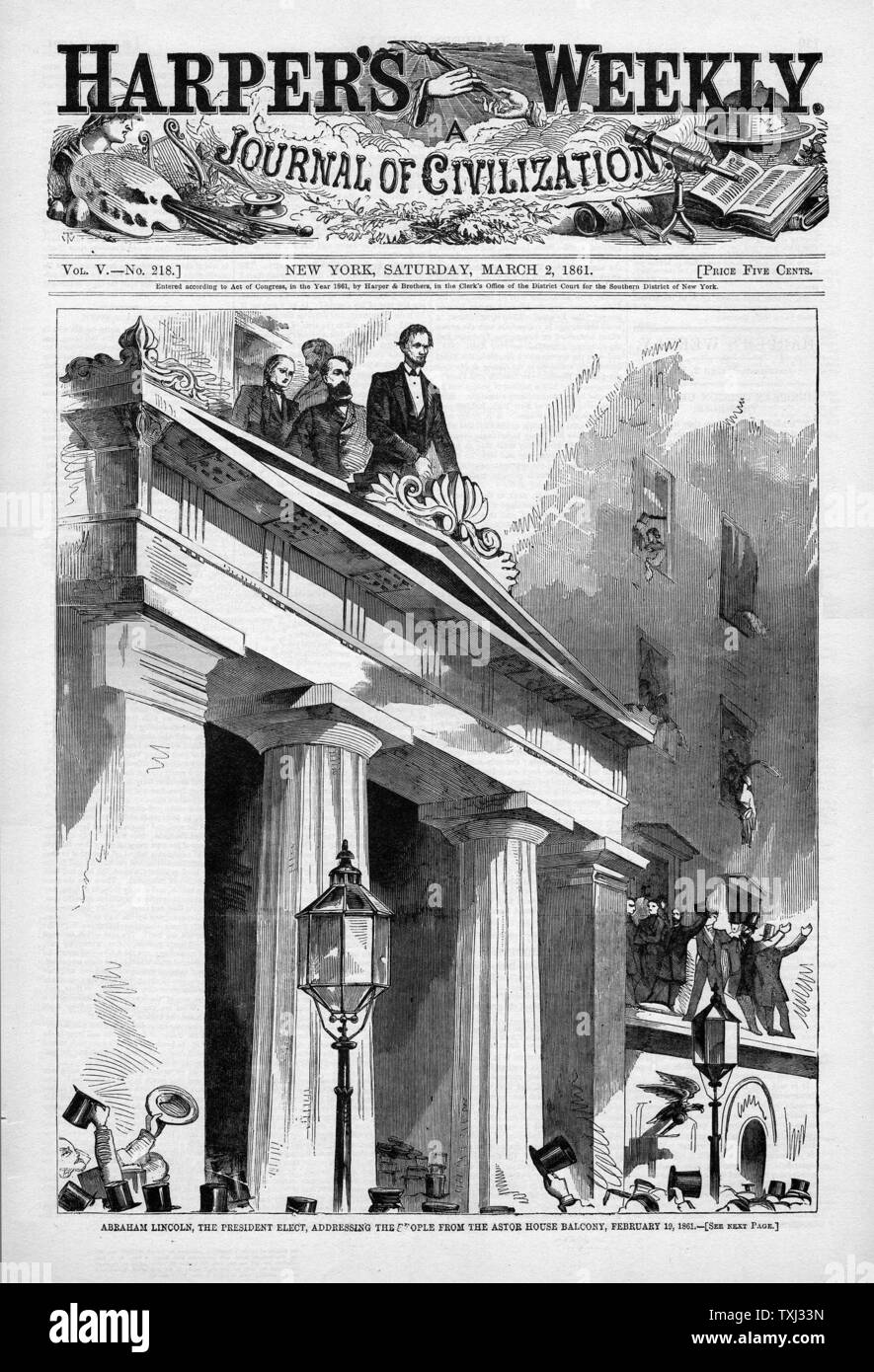 President lincoln speech hi-res stock photography and images - Alamy