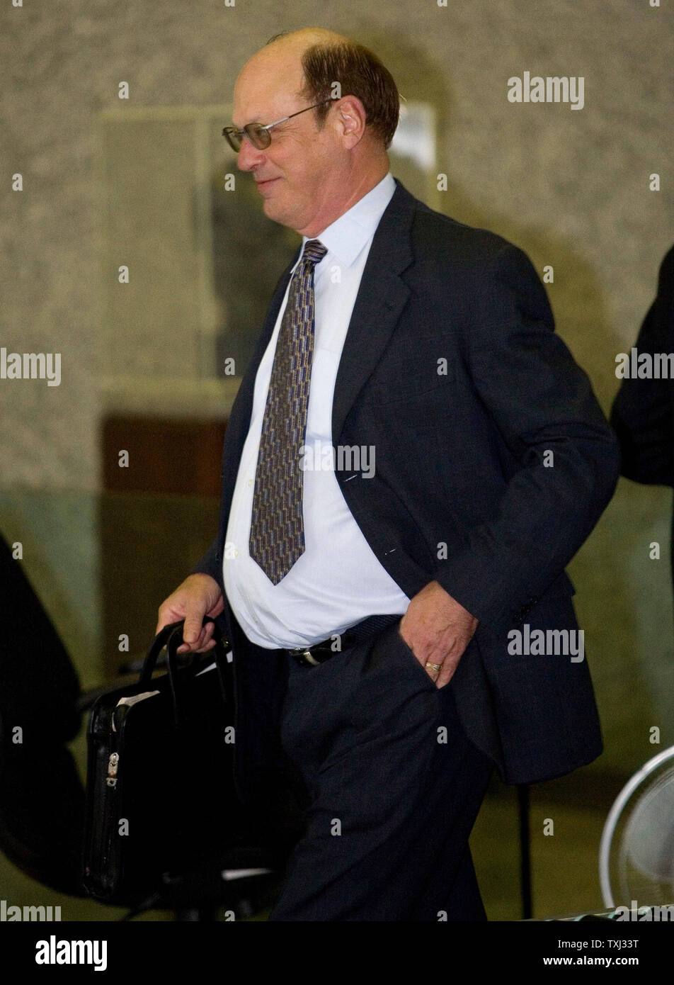 John Boultbee, co-defendant of Conrad Black, arrives at federal court ...