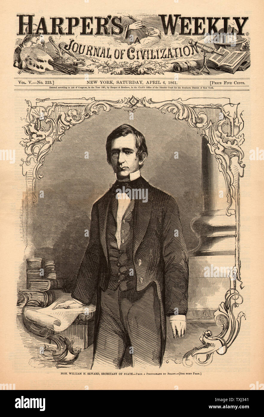 President lincoln and secretary seward hi-res stock photography and ...