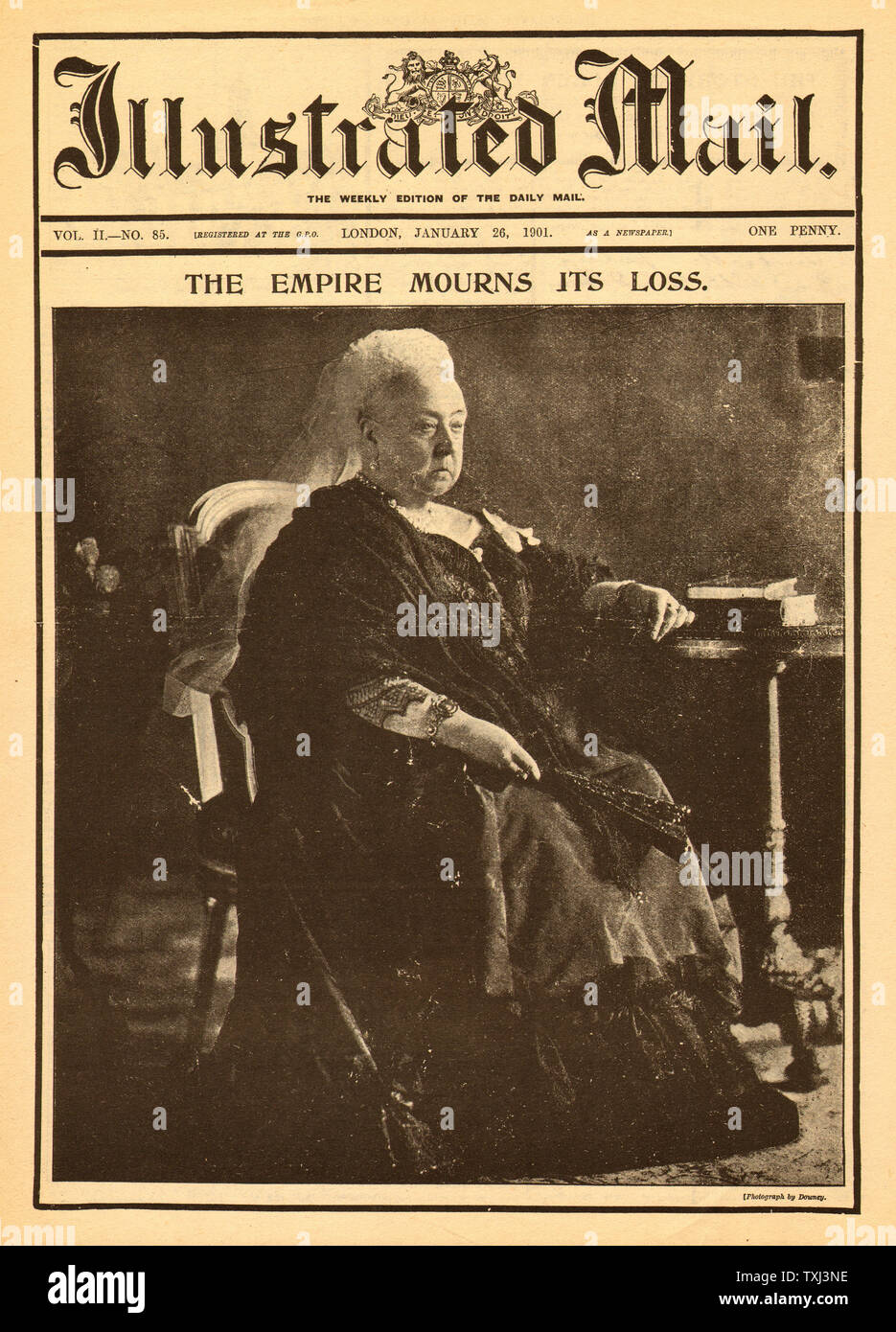 Queen victoria death newspaper hi-res stock photography and images - Alamy
