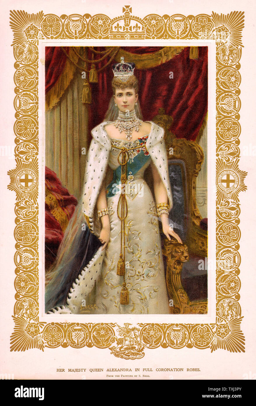 Queen alexandra 1902 crown hi-res stock photography and images - Alamy